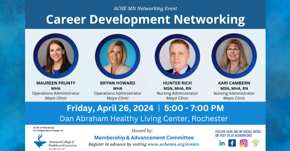 Career Development Networking - ACHE of Minnesota