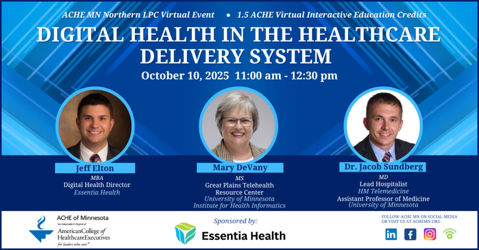 Digital Health in the Healthcare Delivery System - ACHE-MN