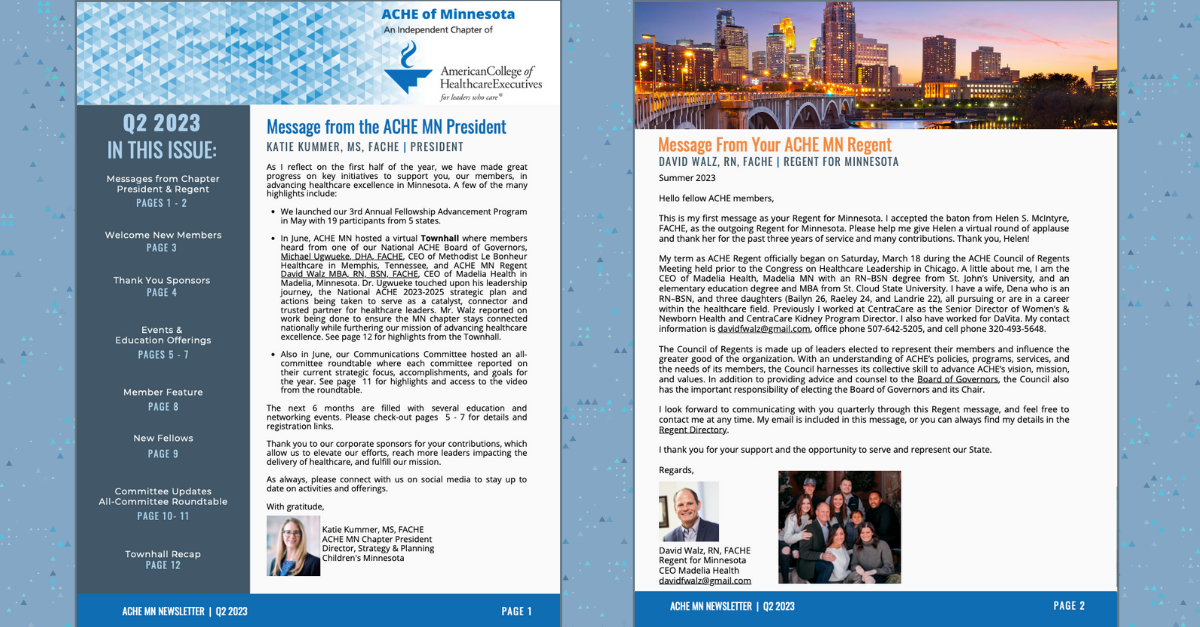 ACHE MN Newsletter - ACHE-MN