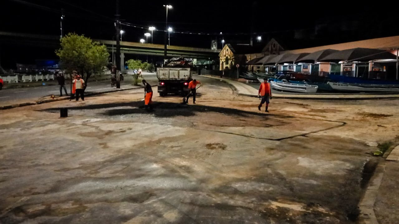 Prefeitura Conclui Obra Emergencial De Reparo Em Trecho Da Manaus Moderna