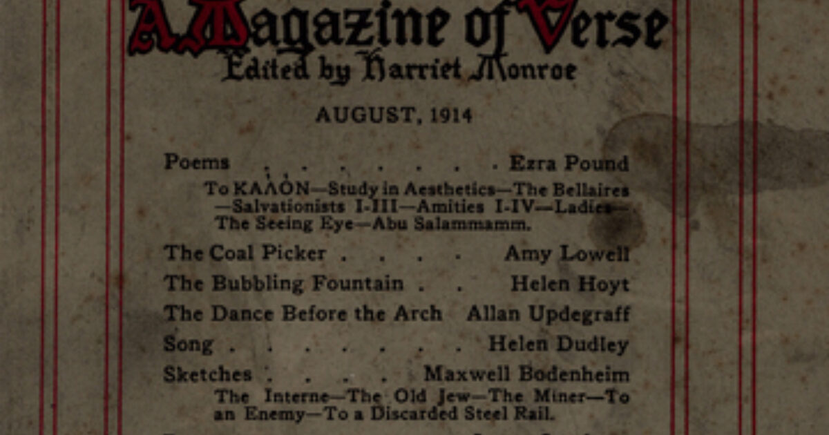 August 1914 | The Poetry Foundation
