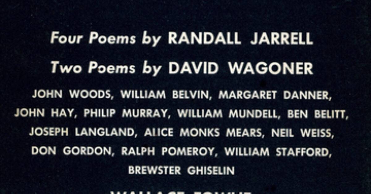 September 1954 | The Poetry Foundation