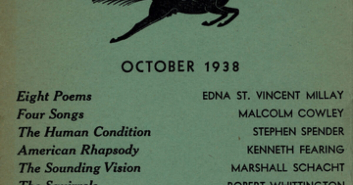 October 1938 | The Poetry Foundation