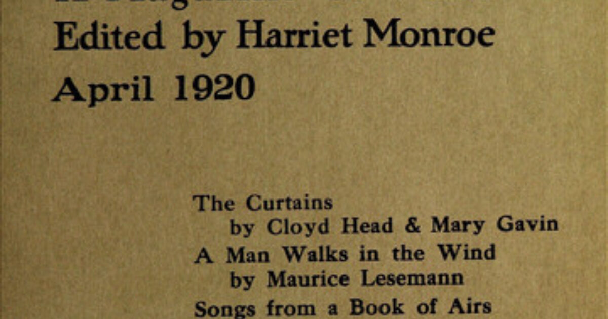 April 1920 | The Poetry Foundation