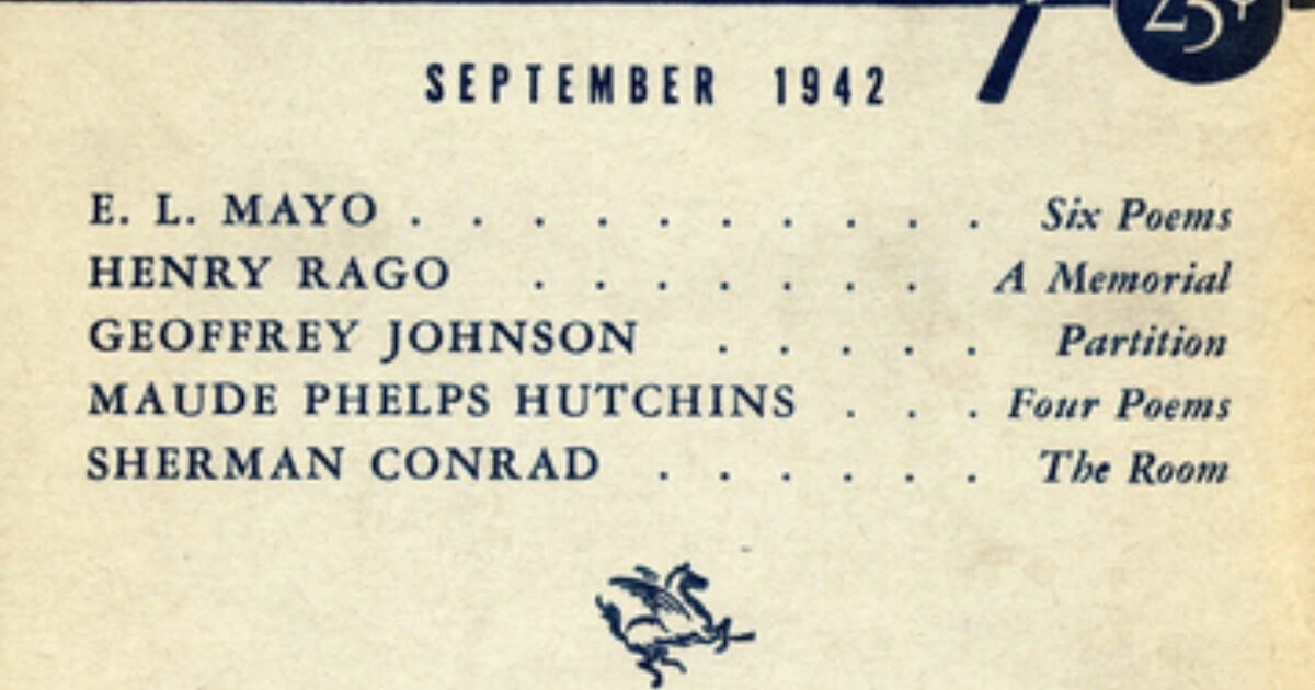 September 1942 | The Poetry Foundation