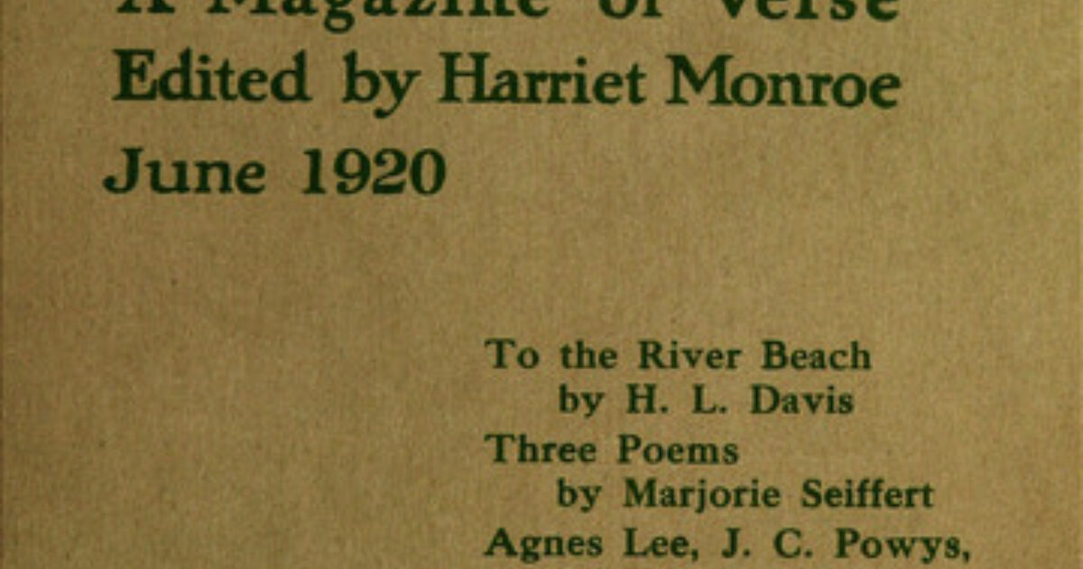 June 1920 | The Poetry Foundation