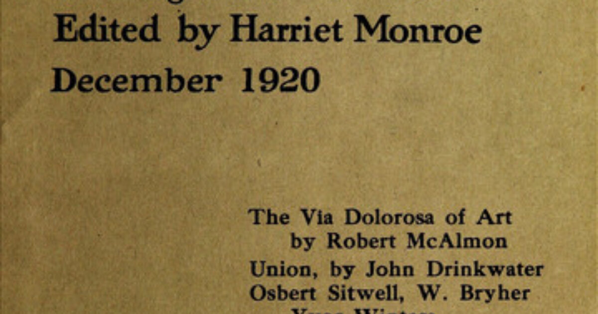 December 1920 | The Poetry Foundation