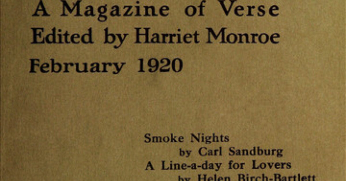 February 1920 | The Poetry Foundation