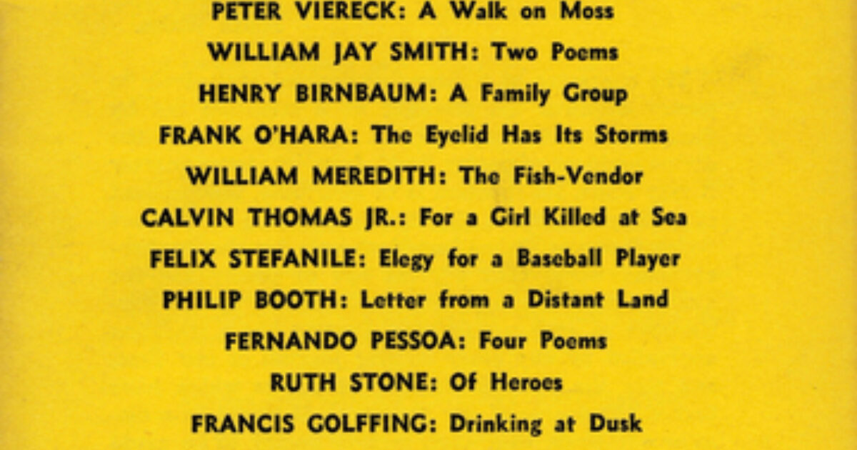 October 1955 | The Poetry Foundation