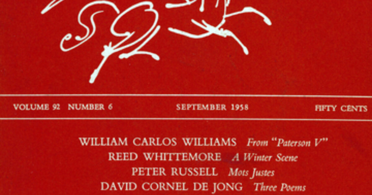 September 1958 | The Poetry Foundation