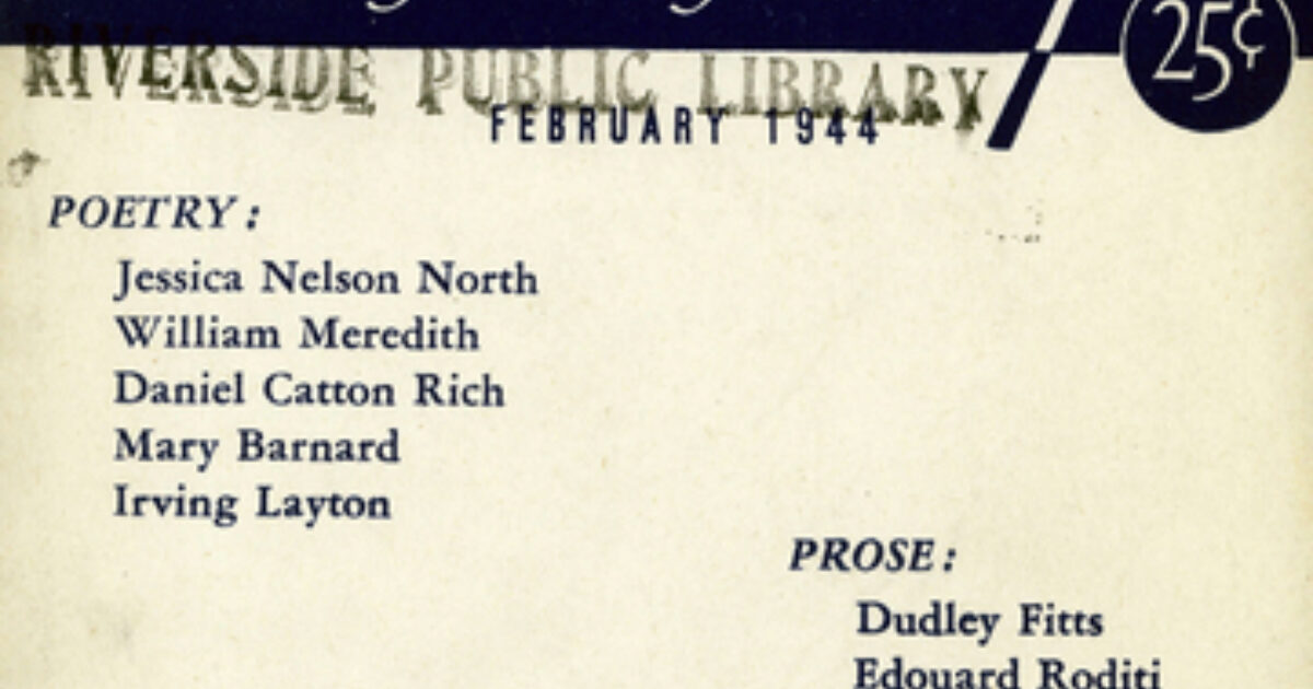 February 1944 | The Poetry Foundation