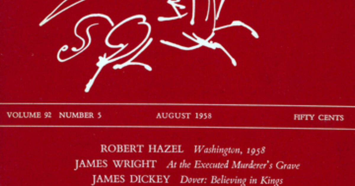 August 1958 | The Poetry Foundation