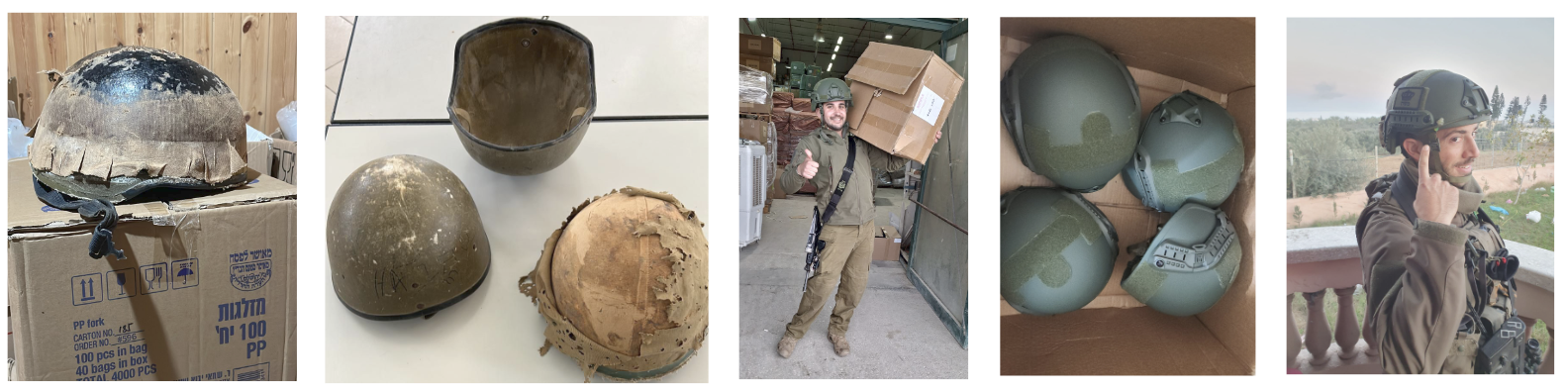 Helmets & Protective Gear for IDF Soldiers