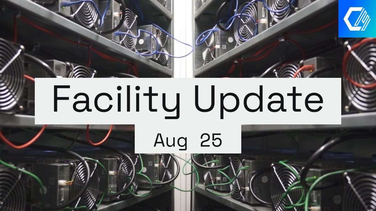 Compass Mining Facility Update: August 25