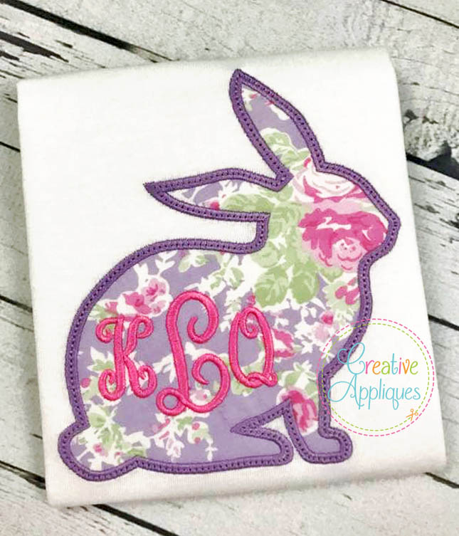 Bunny Rabbit Silhouette Applique - Creative Appliques