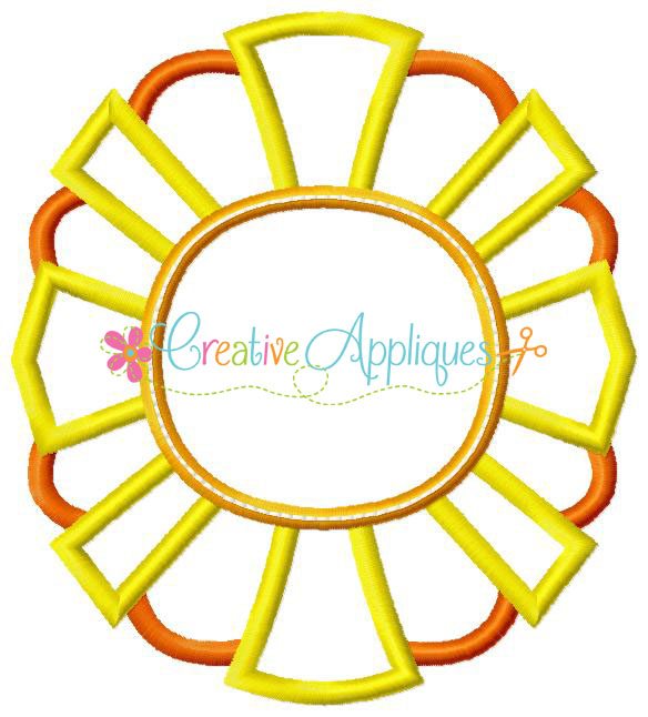 Monogram Sun Applique - Creative Appliques