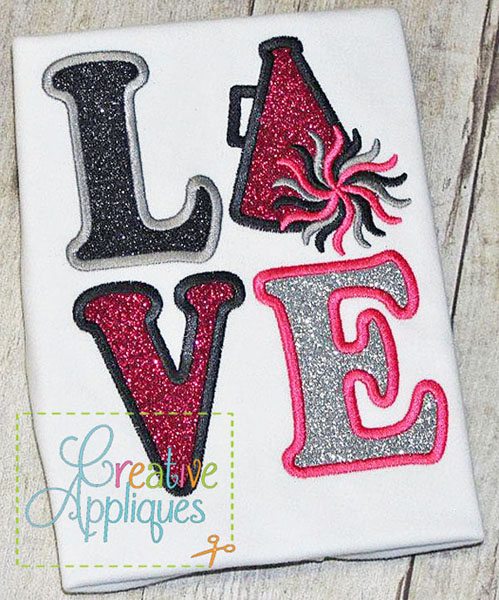 Love Cheer Applique - Creative Appliques