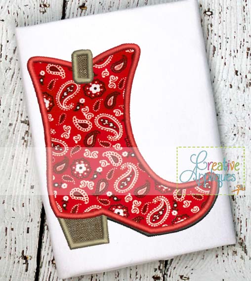 Cowboy Boot Applique - Creative Appliques