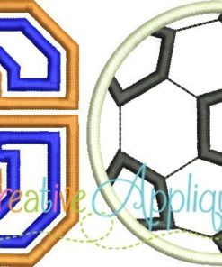 Go Soccer Ball Team Applique - Creative Appliques