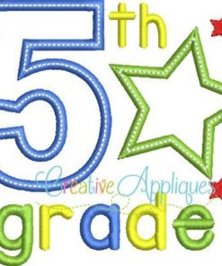 5th Grade Star Applique - Creative Appliques
