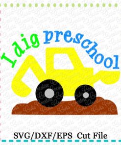 Preschool Double Word Cutting File SVG DXF EPS - Creative Appliques