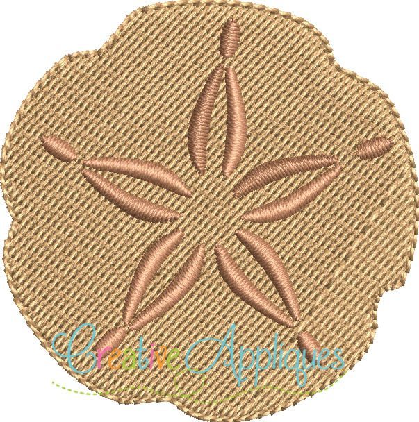 Sand Dollar Miniature Embroidery - Creative Appliques