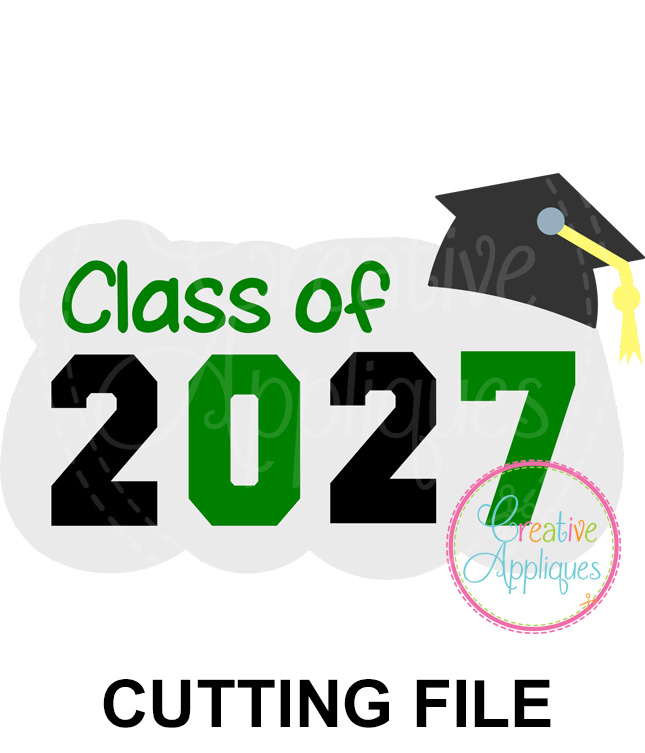 Class of 2027 Cutting File SVG DXF EPS - Creative Appliques