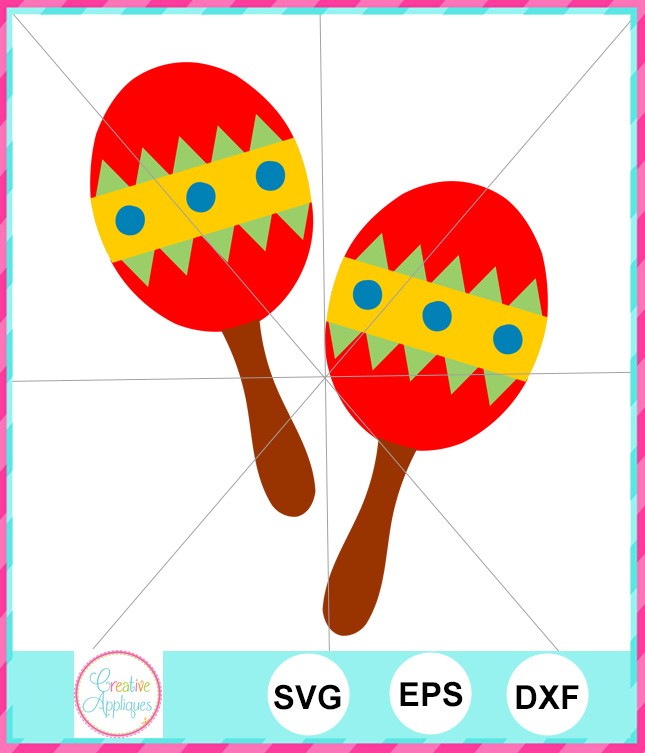 Maracas Cut File - Creative Appliques