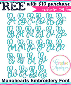 EMBROIDERY FONTS EMBROIDERY FONTS - Creative Appliques