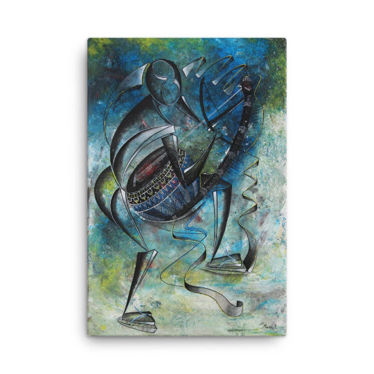 Zeze Instrument large home decor print on Canvas - African Wall Art For ...