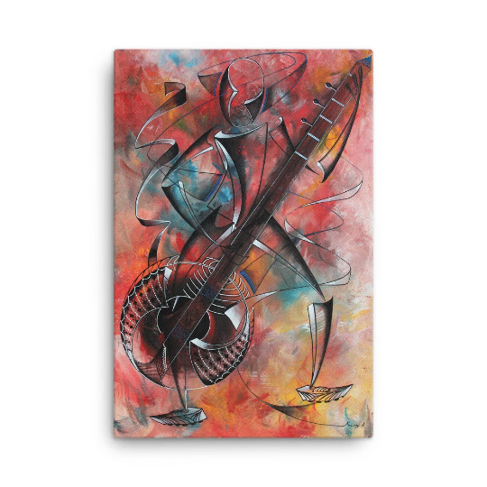 Zeze Instrument large print on Canvas - African Wall Art For Home and ...