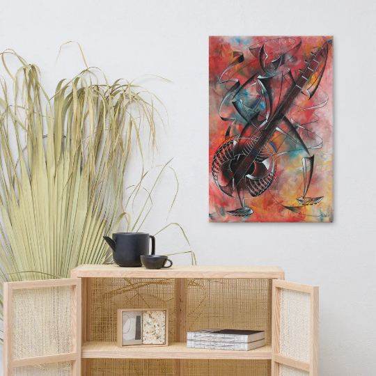 Zeze Instrument large print on Canvas - African Wall Art For Home and ...
