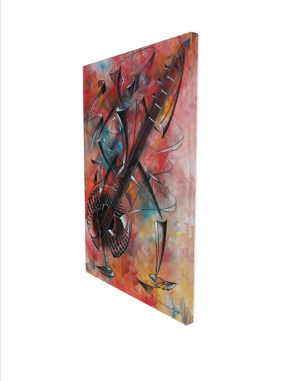 Zeze Instrument large print on Canvas - African Wall Art For Home and ...