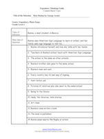 Meet Rosina E thinking guide and summary and clustering - Fisher Reyna