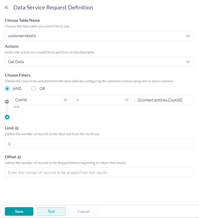 How to Update Data in Data Tables - Kore.ai Documentation v8.1