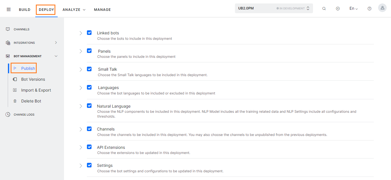 Creating a Universal Bot - Kore.ai Documentation v9.0