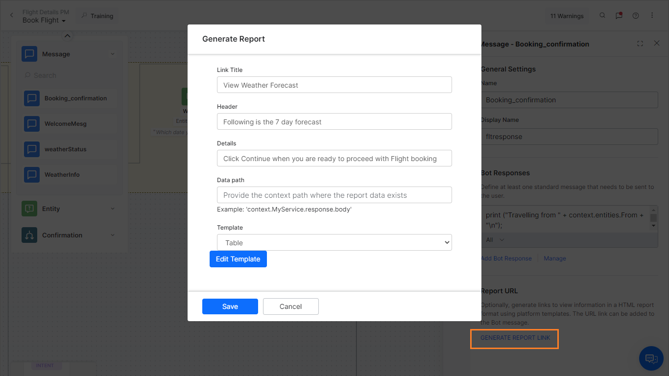 Message (Bot Response) Nodes - Kore.ai Documentation v9.0
