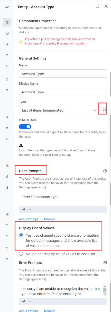Creating a Banking Bot - Kore.ai Documentation v9.0