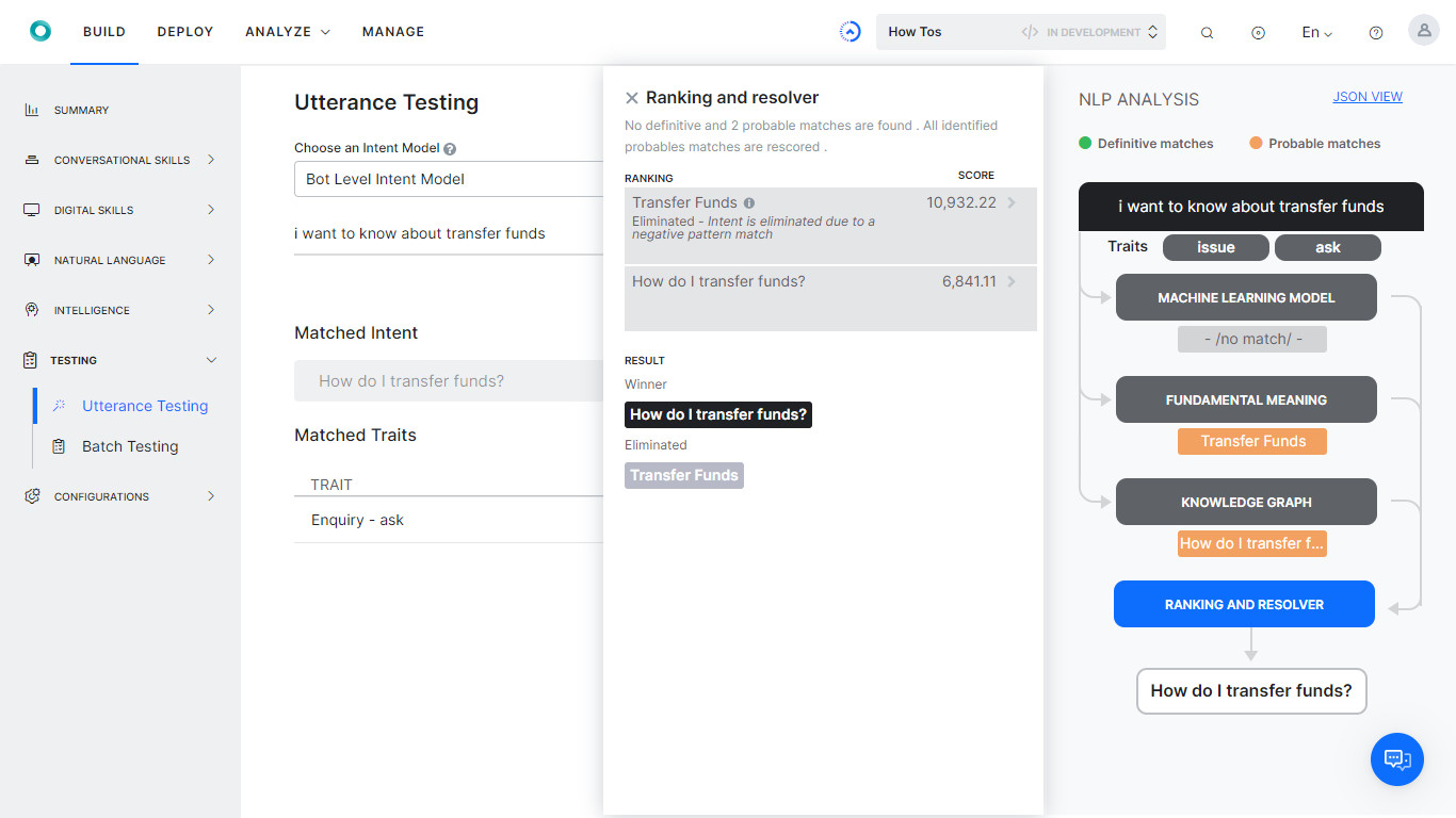 How to Use Traits - Kore.ai Documentation v9.0