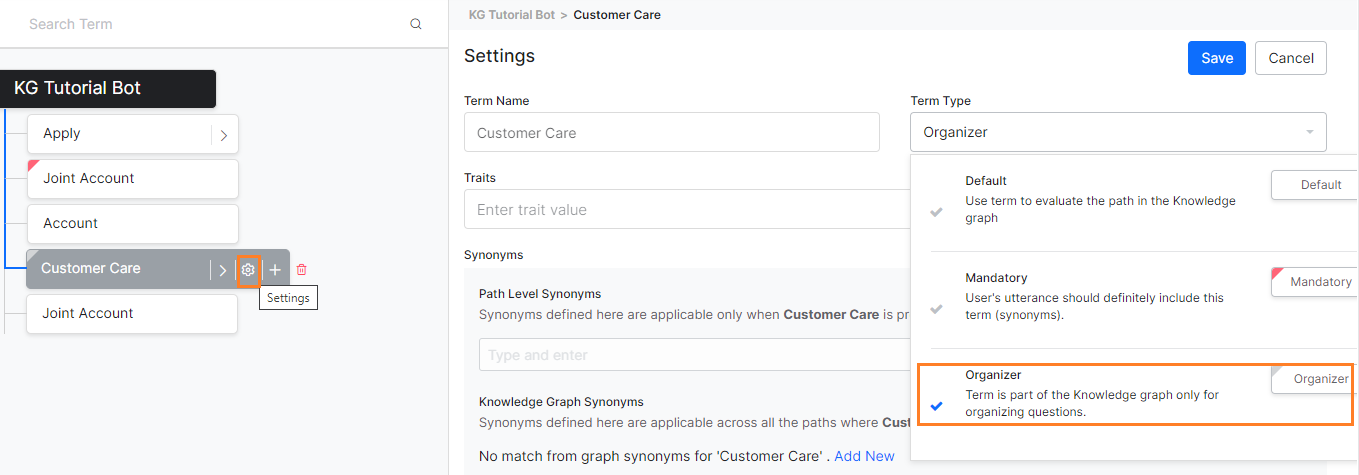How to build Knowledge Graph - Kore.ai Documentation v9.0