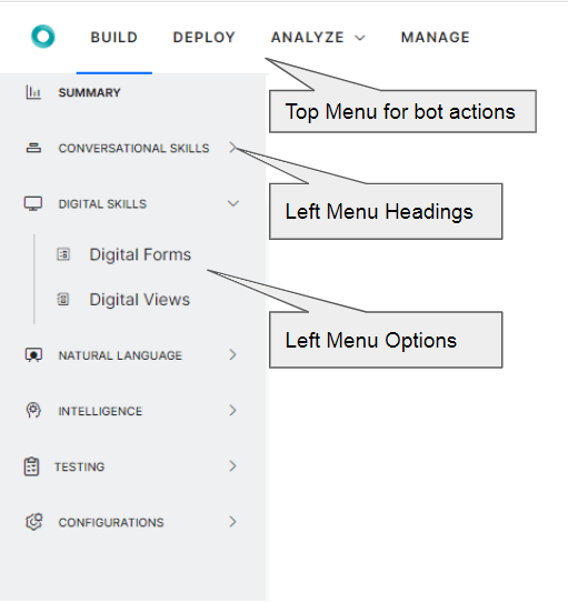 Navigation Changes in v9.0 - Kore.ai Documentation v9-1
