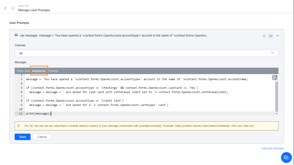 Configuring Digital Forms - Kore.ai Documentation