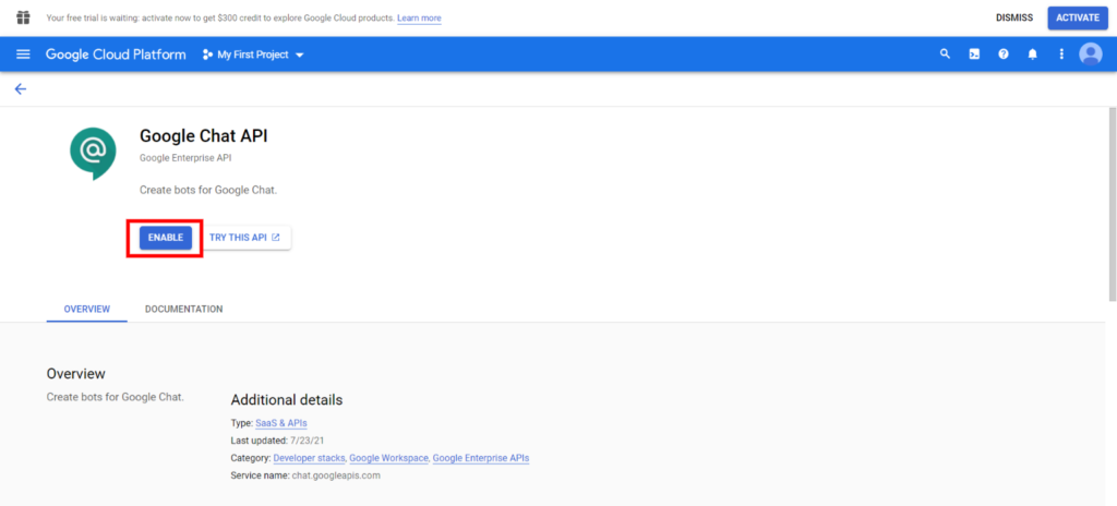 Adding the Google Chat Channel - Kore.ai Documentation