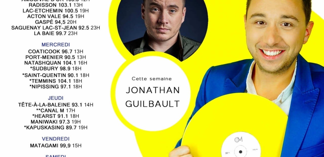MatTV - Cette semaine à Studio M : Jonathan Guilbault