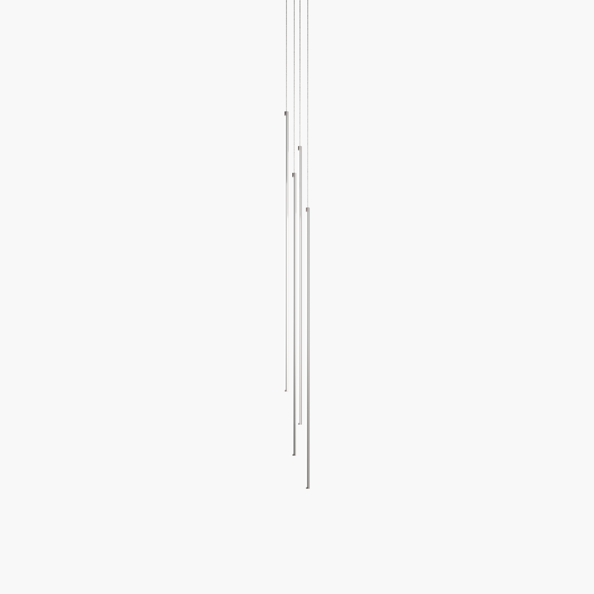 THIN Vertical Suspension Cluster Satin Nickel 4 Segments
