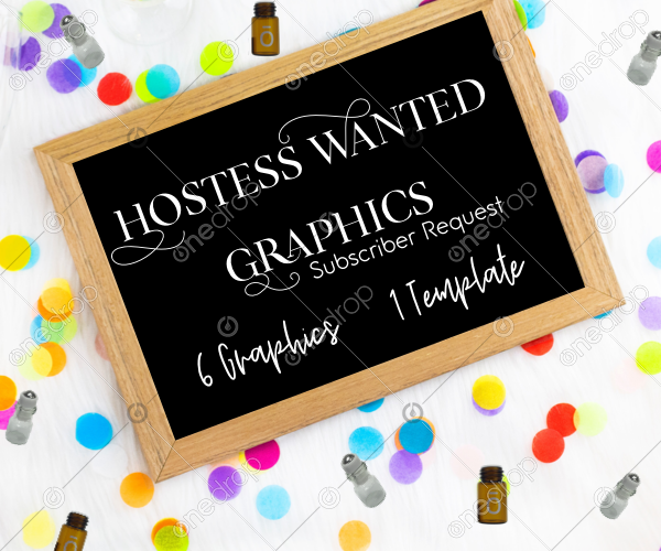 Hostess Wanted Graphics + Template - One Drop