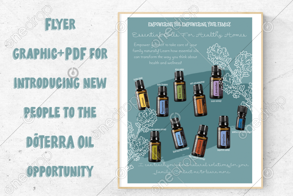 Learn About Essential Oils Flyer - One Drop