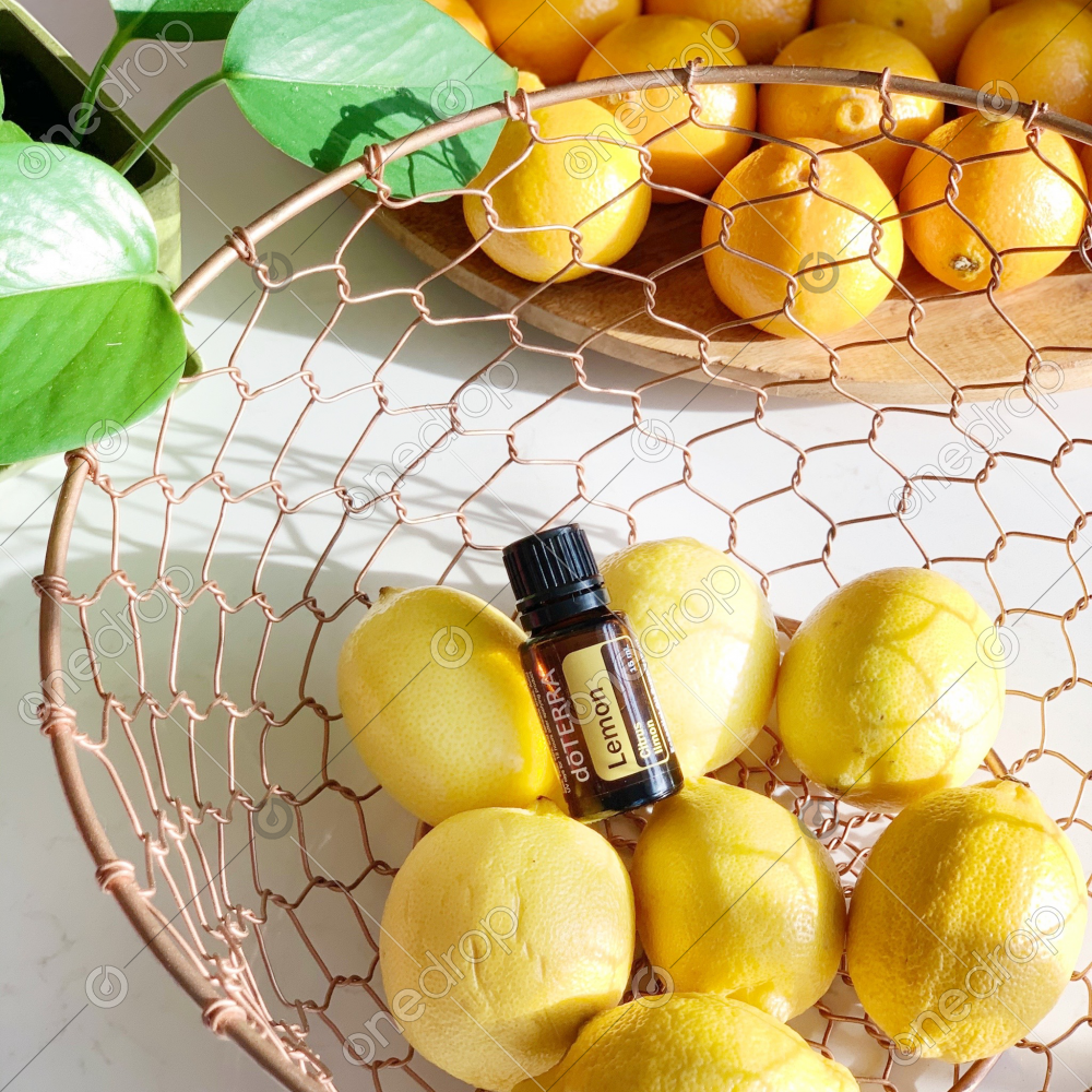 LEMON in lemon fruit basket w/ copy for your ease! - One Drop