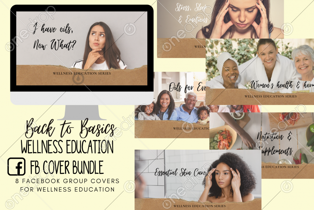 Wellness Education Facebook Covers Set - One Drop