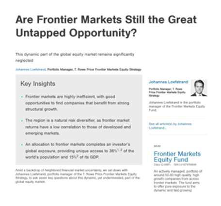 Are Frontier Markets Still the Great Untapped Opportunity? | Investment IQ